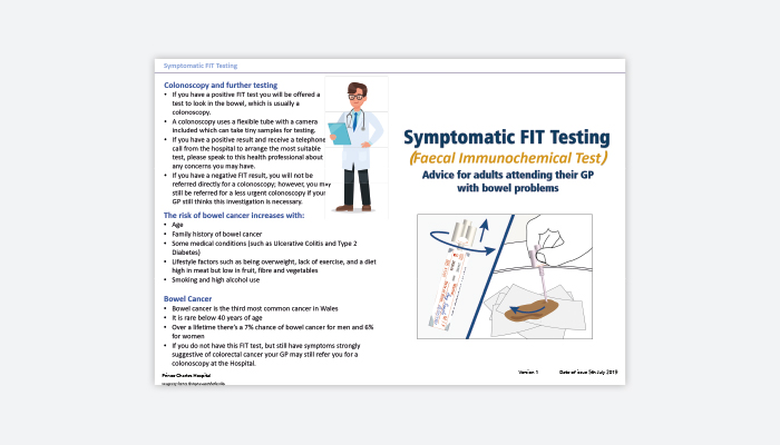 FIT Patient Packs - A Complete Solution for Your Faecal Immunochemical ...